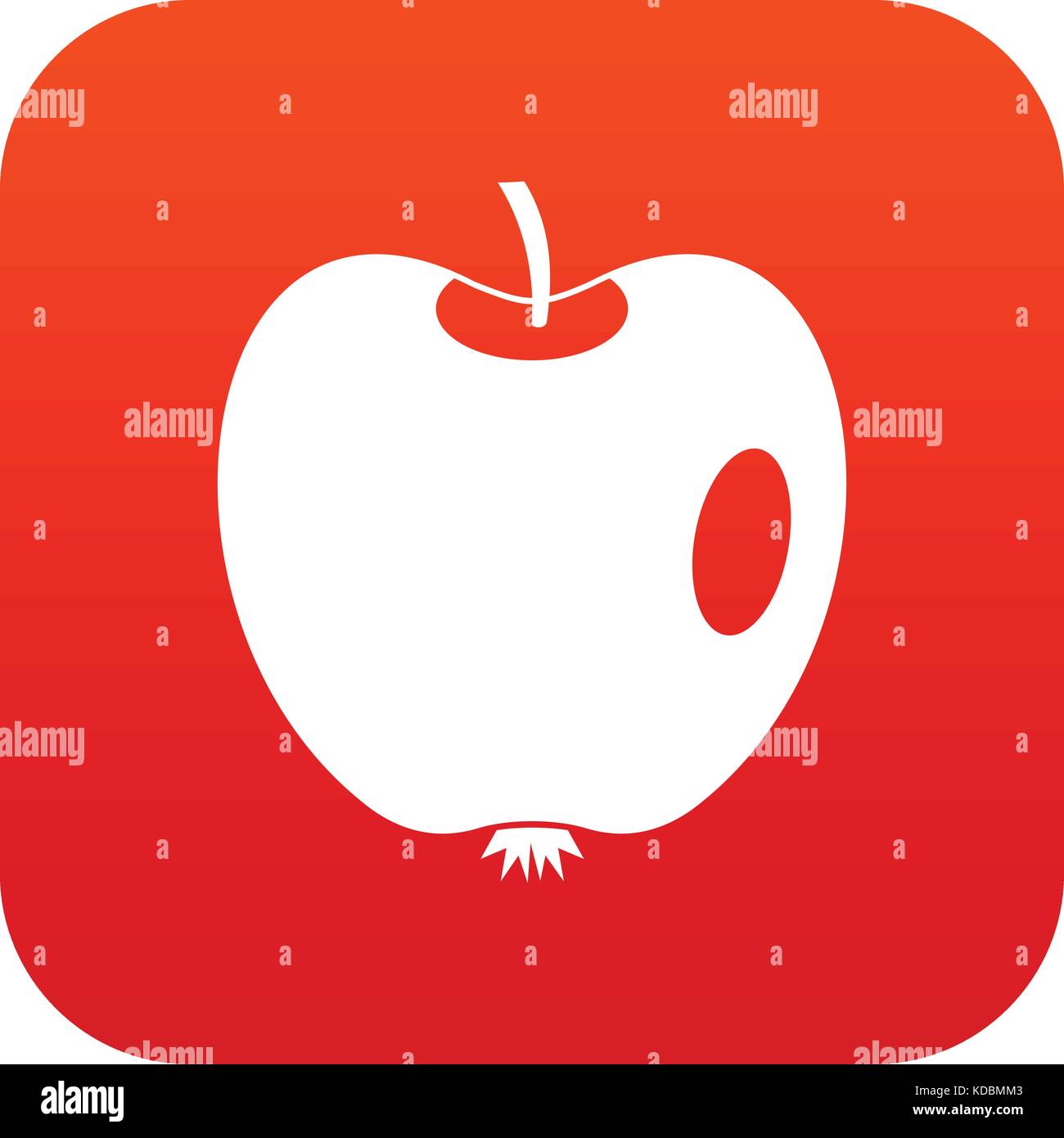 Apple icon digital red Stock Vector Image & Art - Alamy