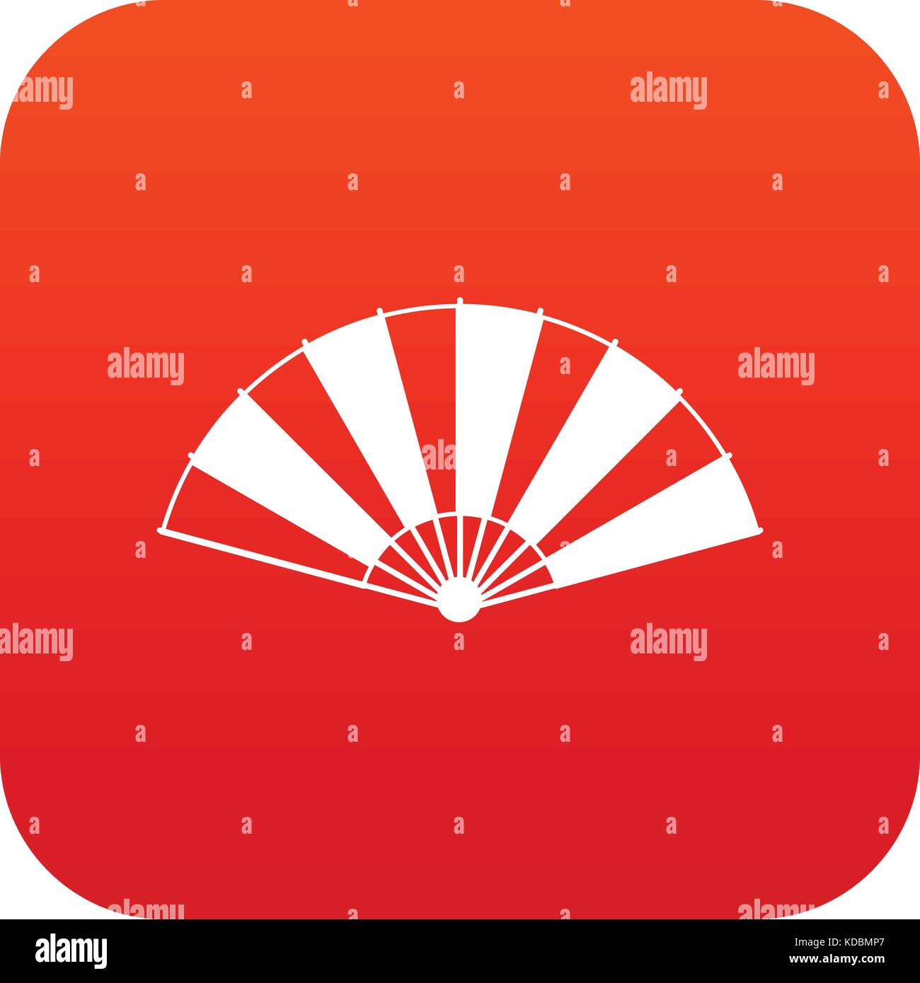 Chinese fan icon digital red Stock Vector Image & Art - Alamy