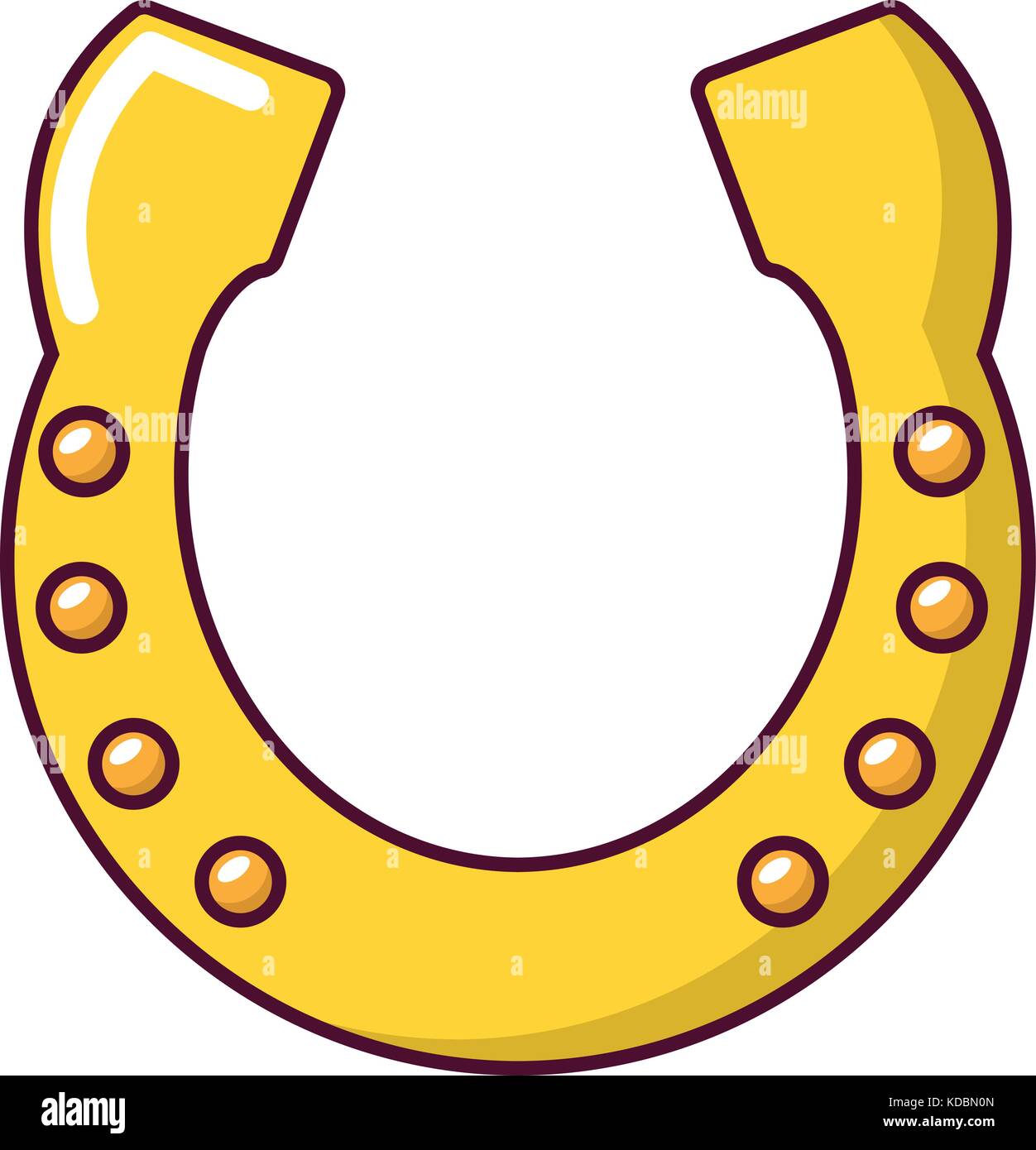 Horseshoe icon, cartoon style Stock Vector Image & Art - Alamy