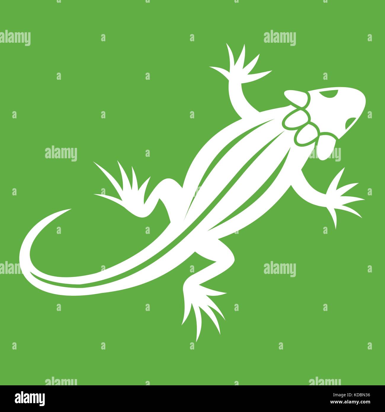 Lizard icon green Stock Vector Image & Art - Alamy