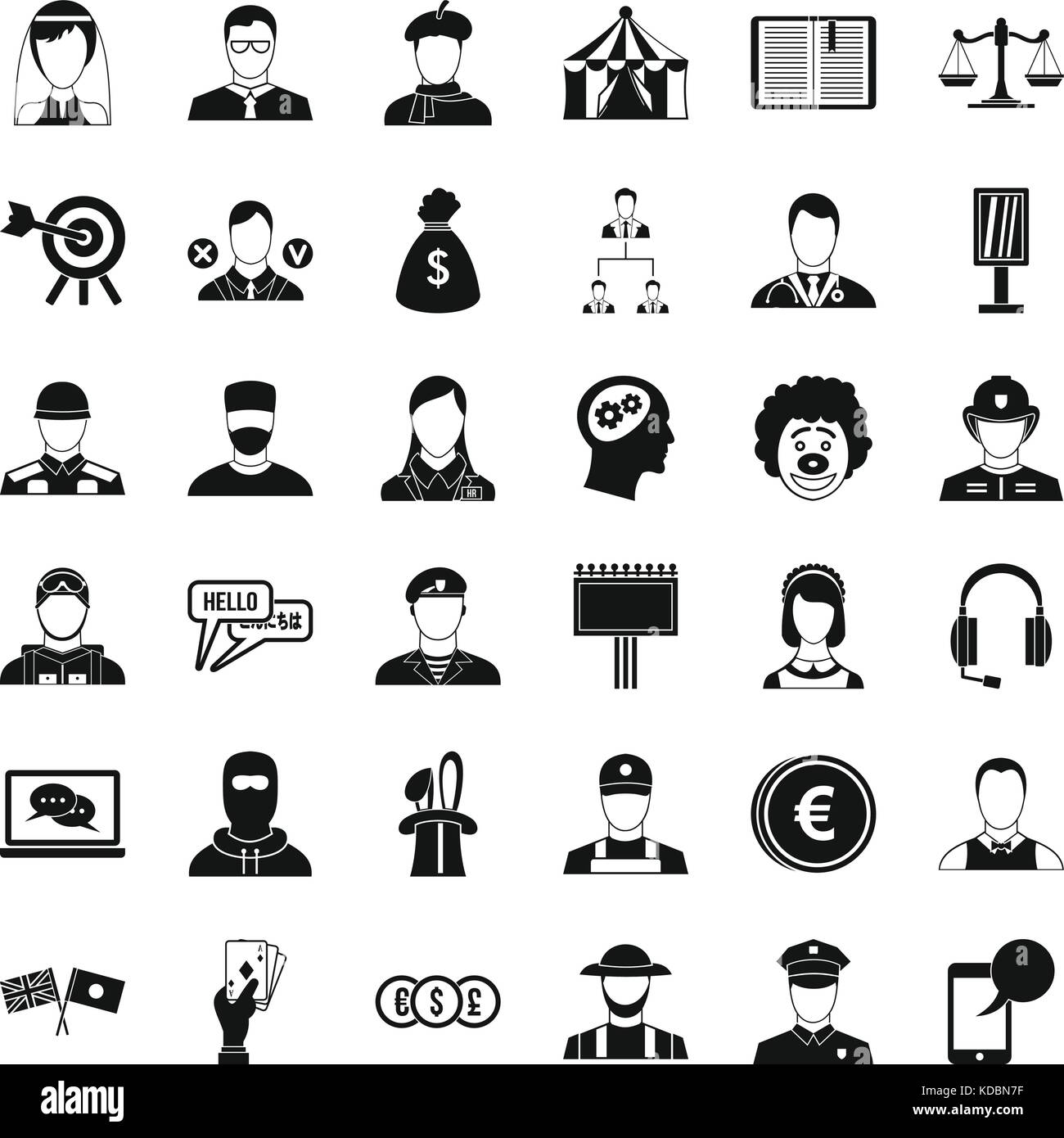 Robbery icons set, simple style Stock Vector Image & Art - Alamy