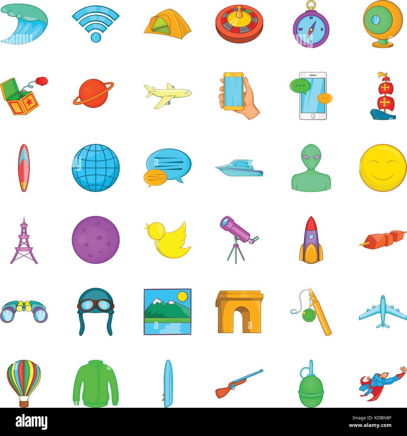 Research icons set, cartoon style Stock Vector Image & Art - Alamy