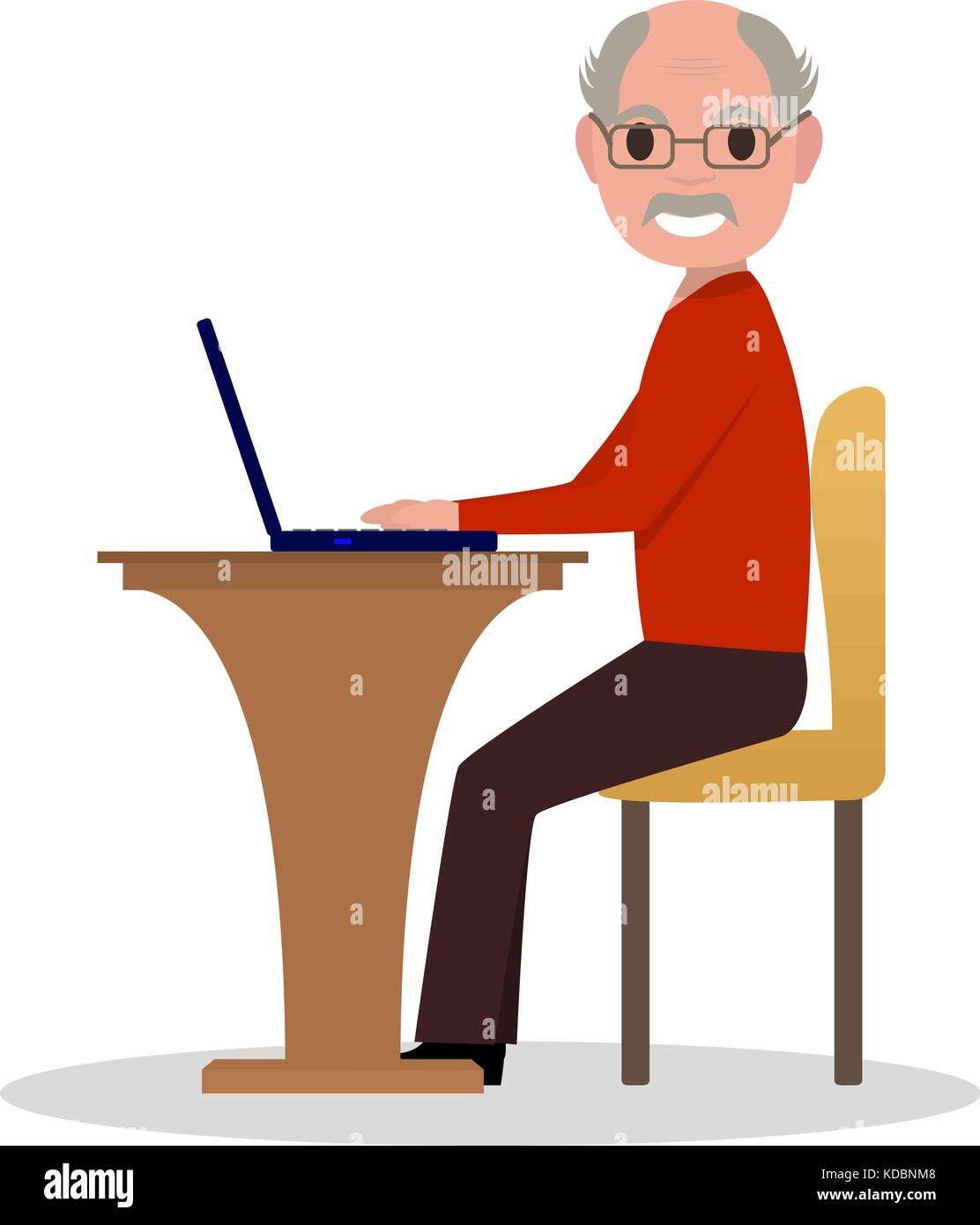 Side view man sitting Stock Vector Images - Alamy