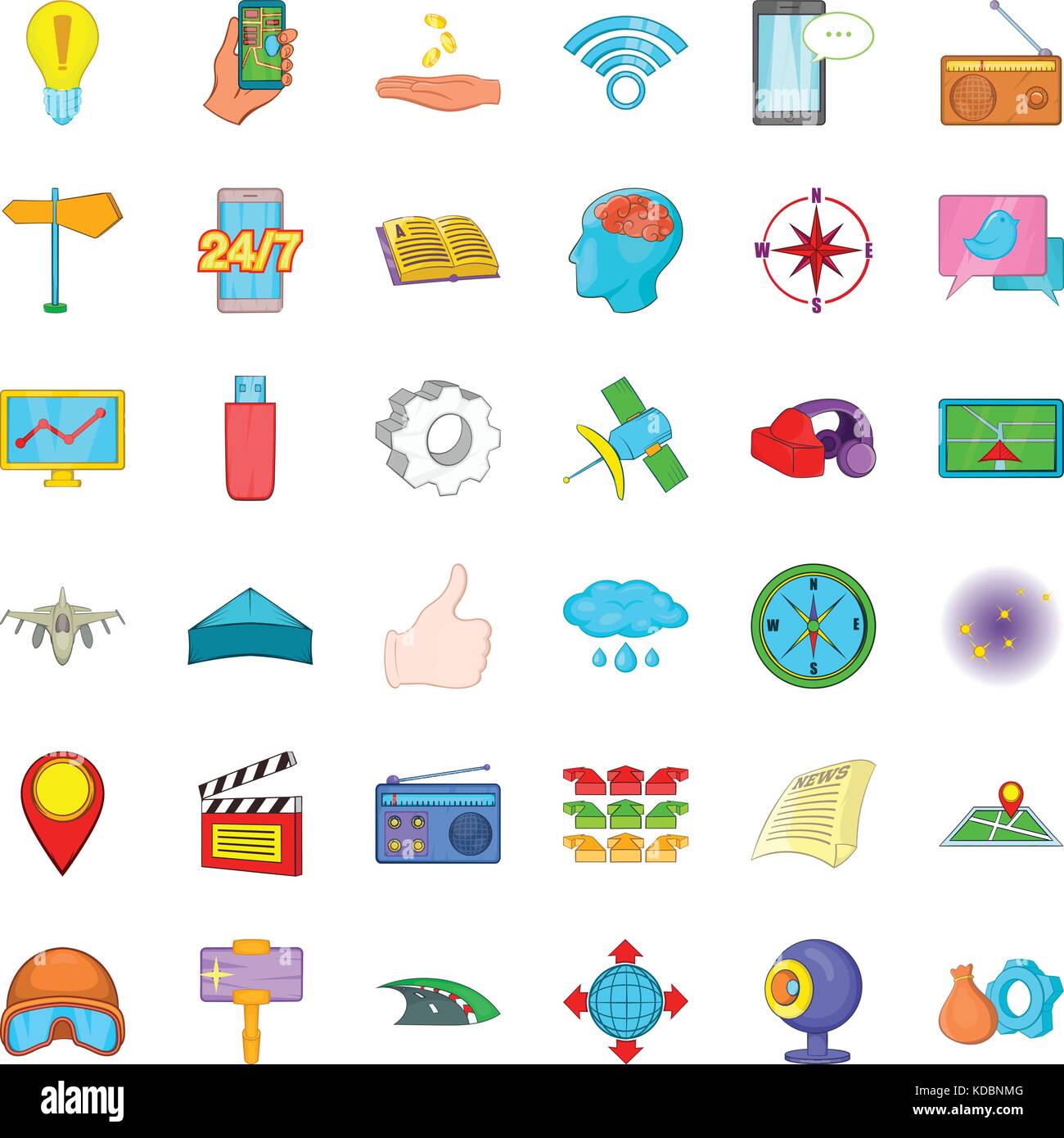 Headway icons set, cartoon style Stock Vector Image & Art - Alamy