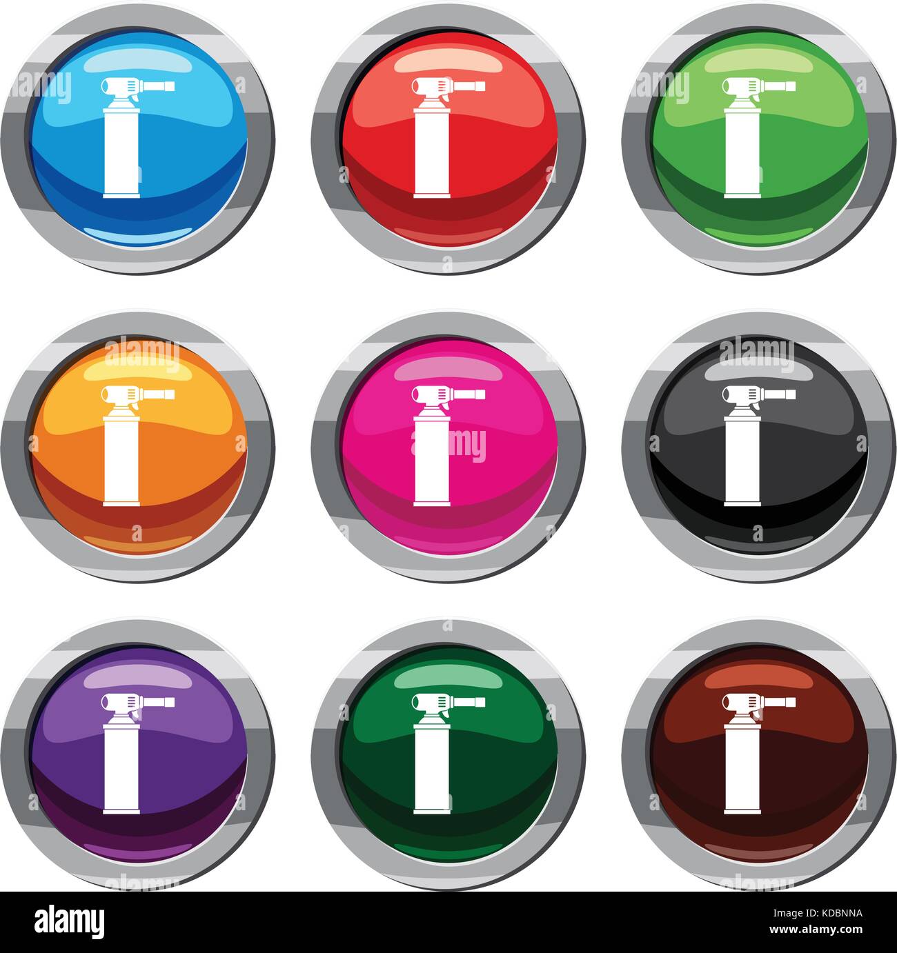 Gas cylinder set 9 collection Stock Vector Image & Art - Alamy