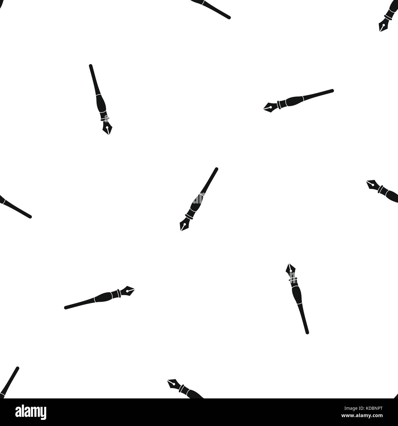 Ink pen pattern seamless black Stock Vector Image & Art - Alamy