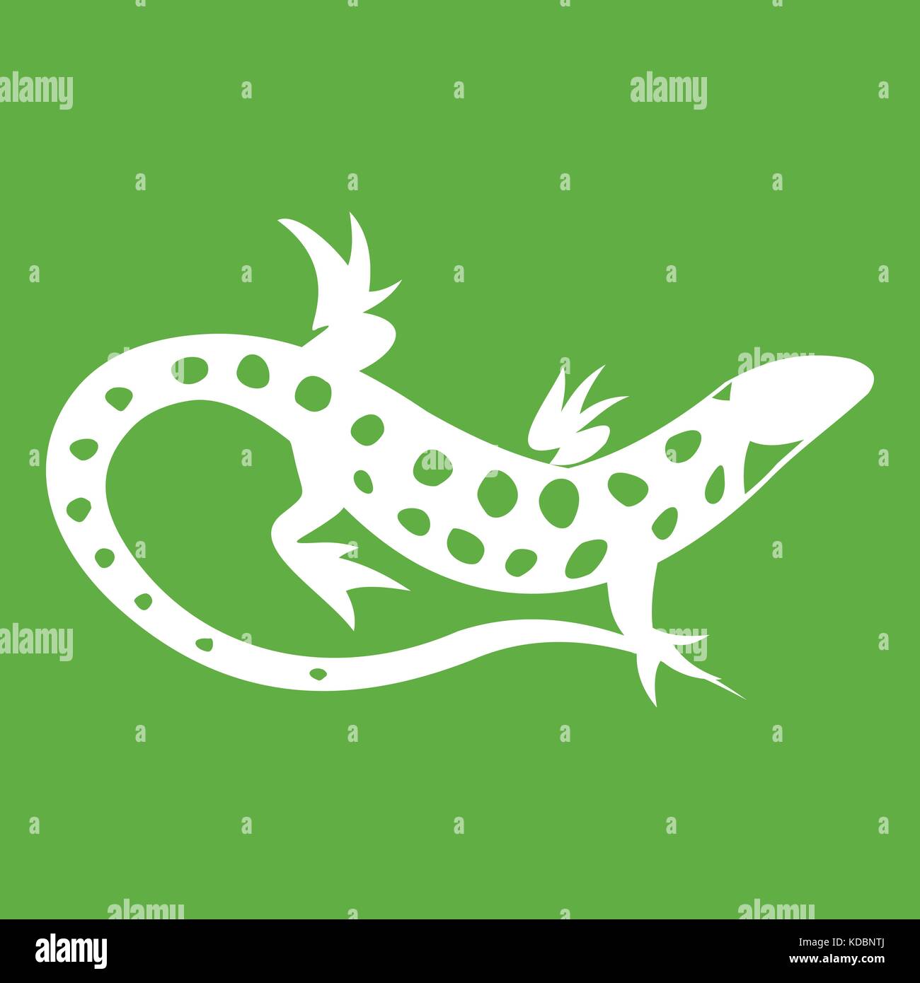 Lizard icon green Stock Vector Image & Art - Alamy