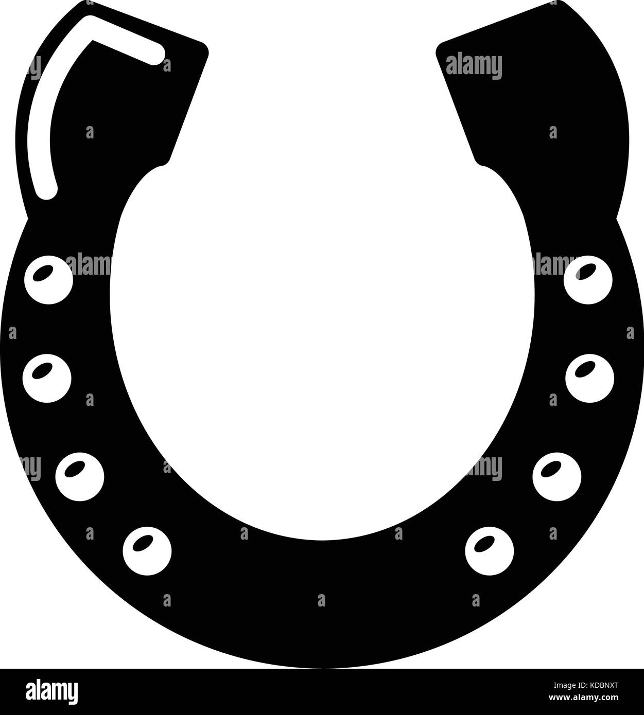 Horseshoe icon, simple black style Stock Vector Image & Art - Alamy