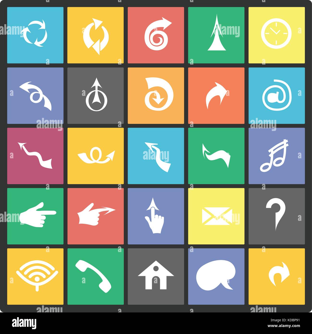 Set of Arrows signs. Vector illustration image . Isolated Stock Vector ...