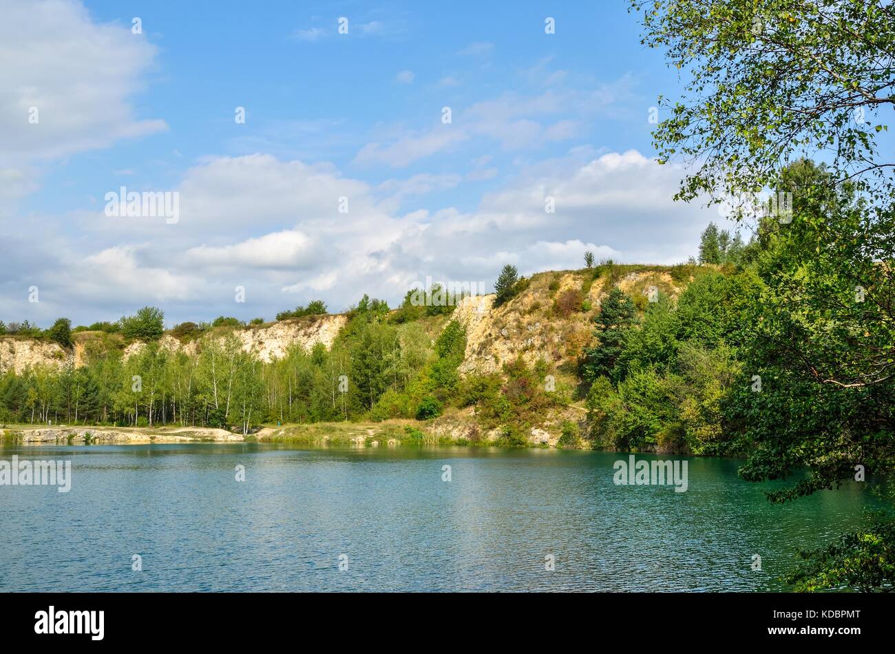 Beautiful summer quarry lake hi-res stock photography and images - Alamy