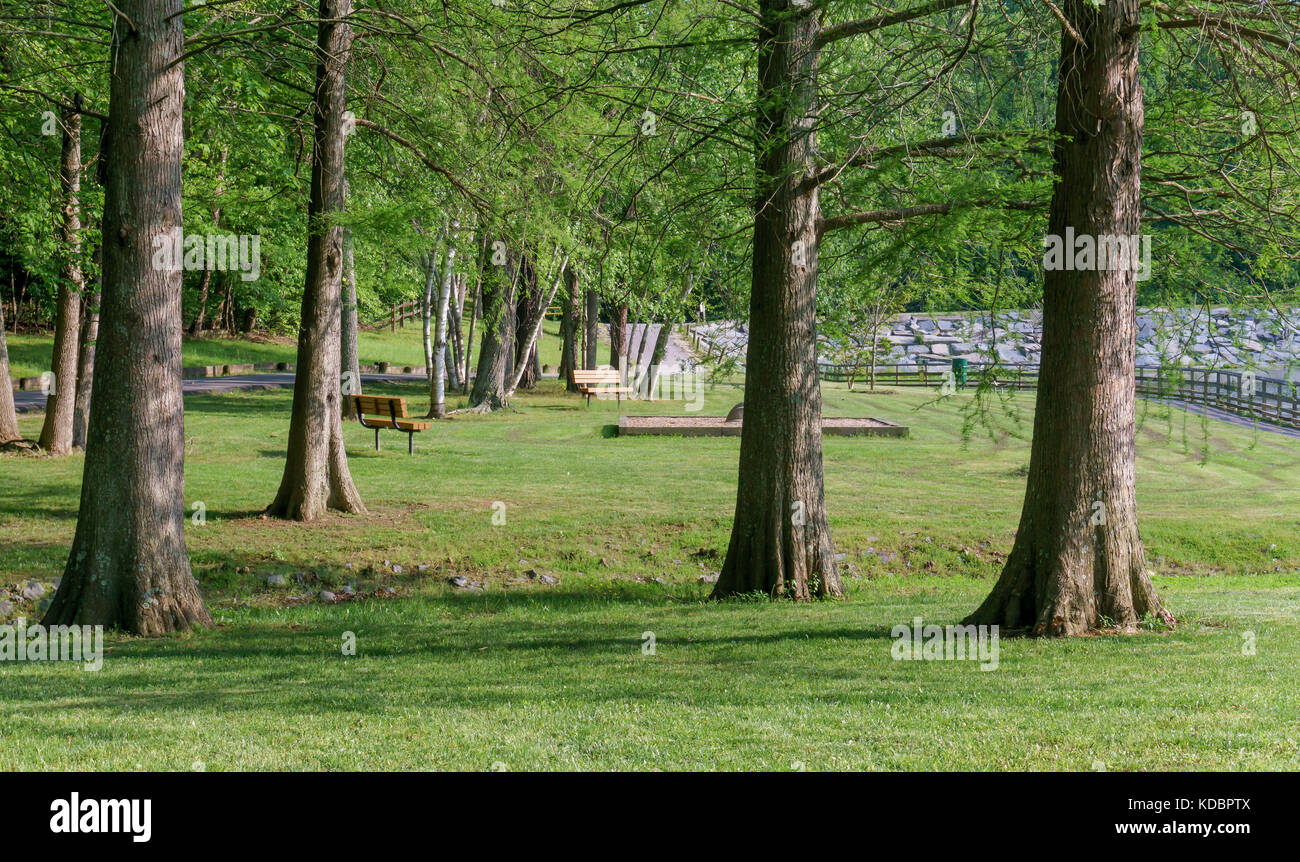 LOOKING ACROSS THE PARK Stock Photo - Alamy