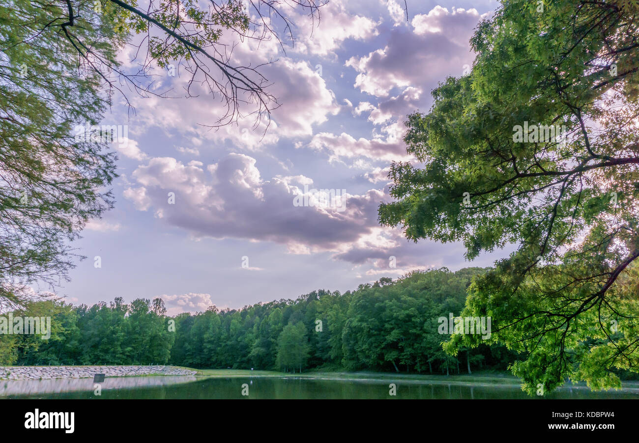 BEAUTIFUL VIEW FROM ACROSS THE LAKE Stock Photo - Alamy