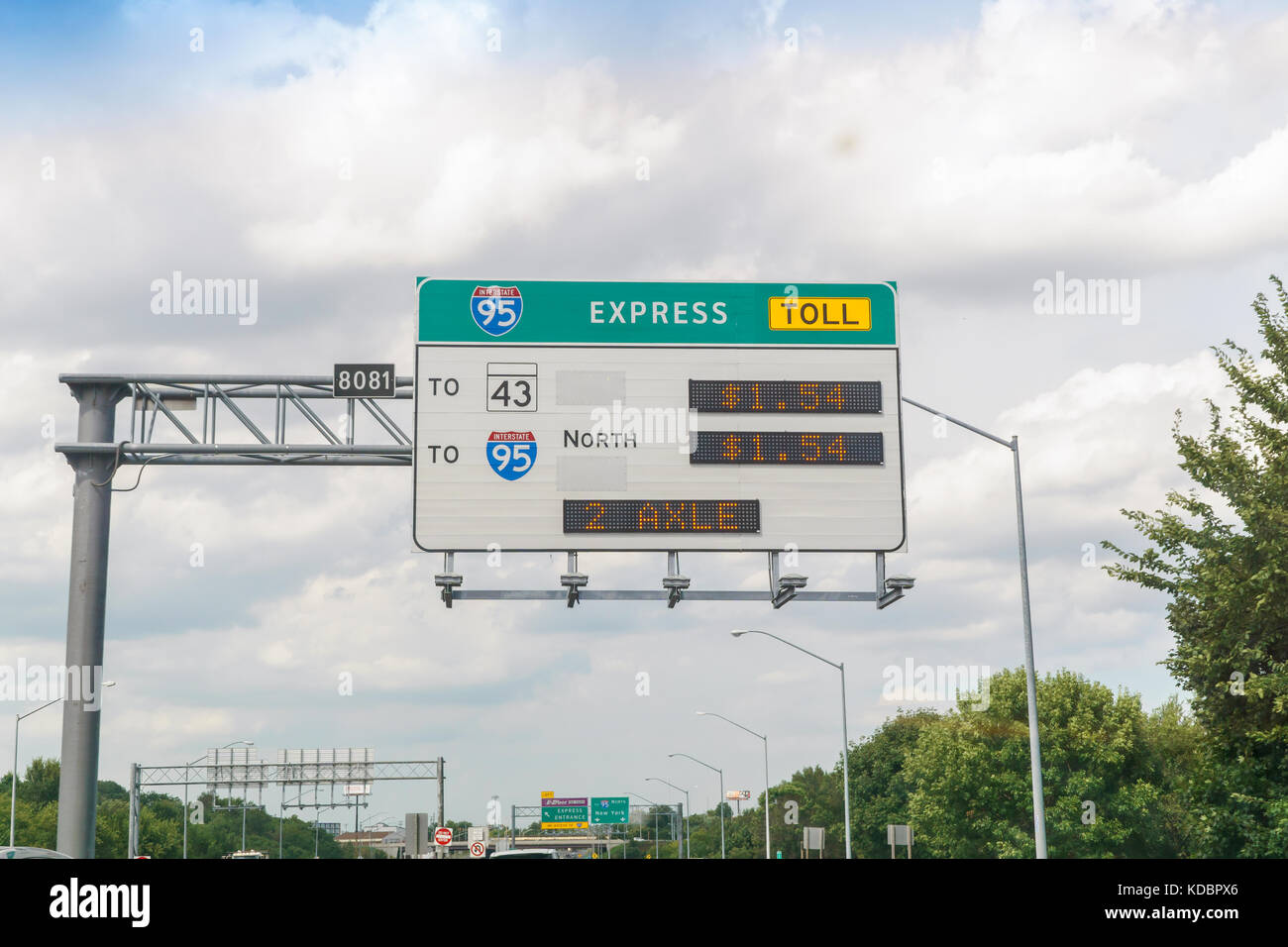 EXPRESS LANE TOLL SIGN Stock Photo - Alamy