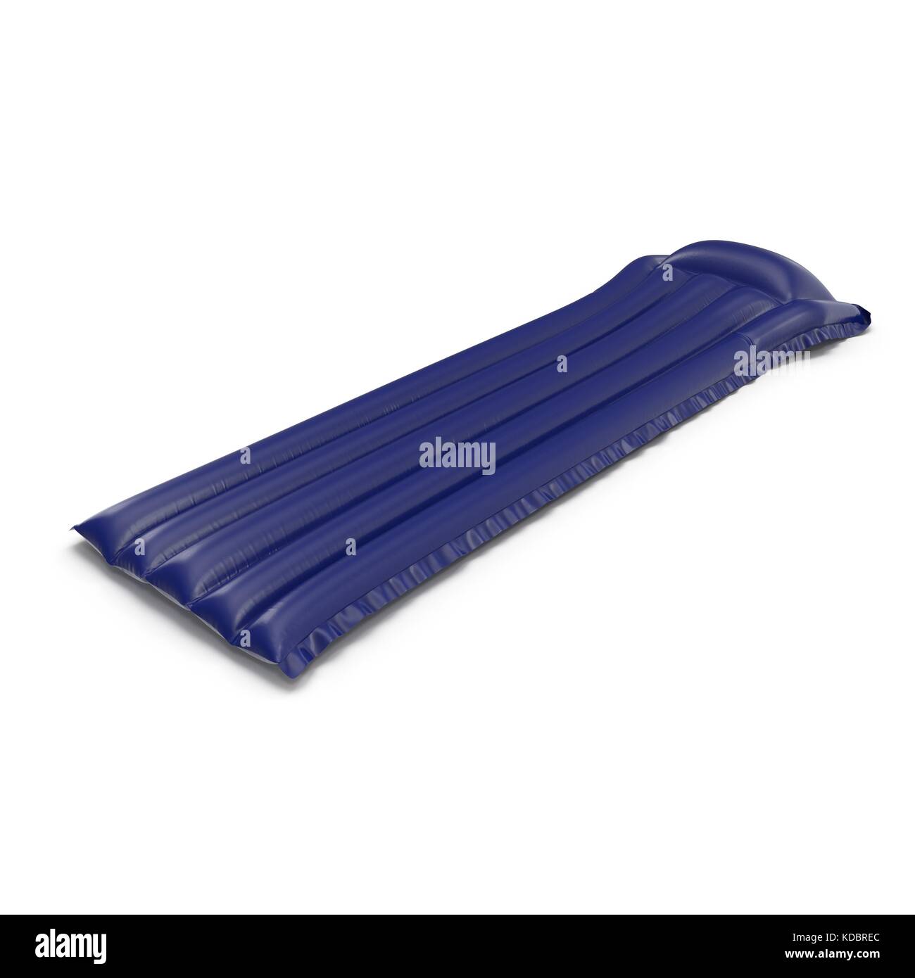 Blue floating pool raft isolated on white background Stock Photo - Alamy