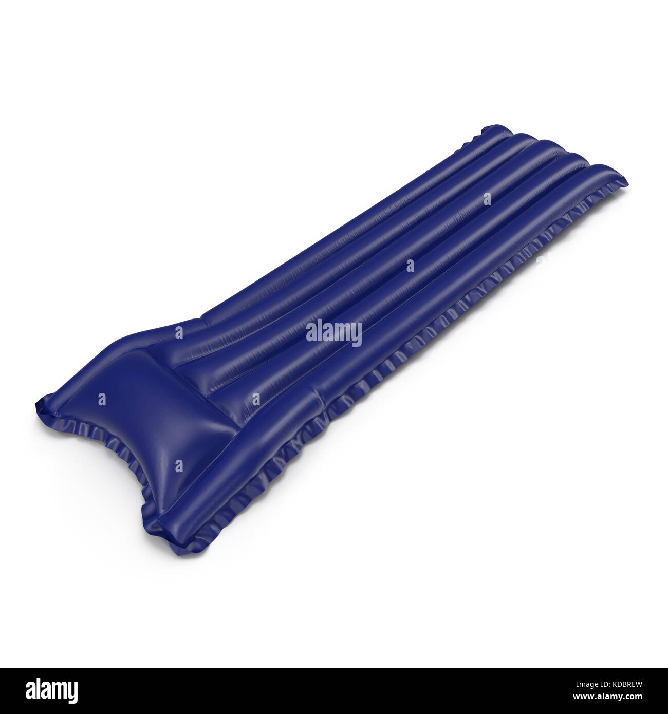 Blue floating pool raft isolated on white background Stock Photo - Alamy