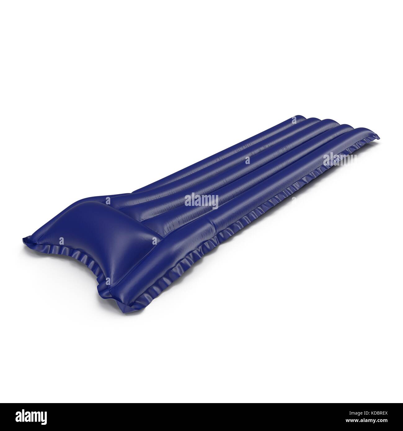 Blue floating pool raft isolated on white background Stock Photo - Alamy