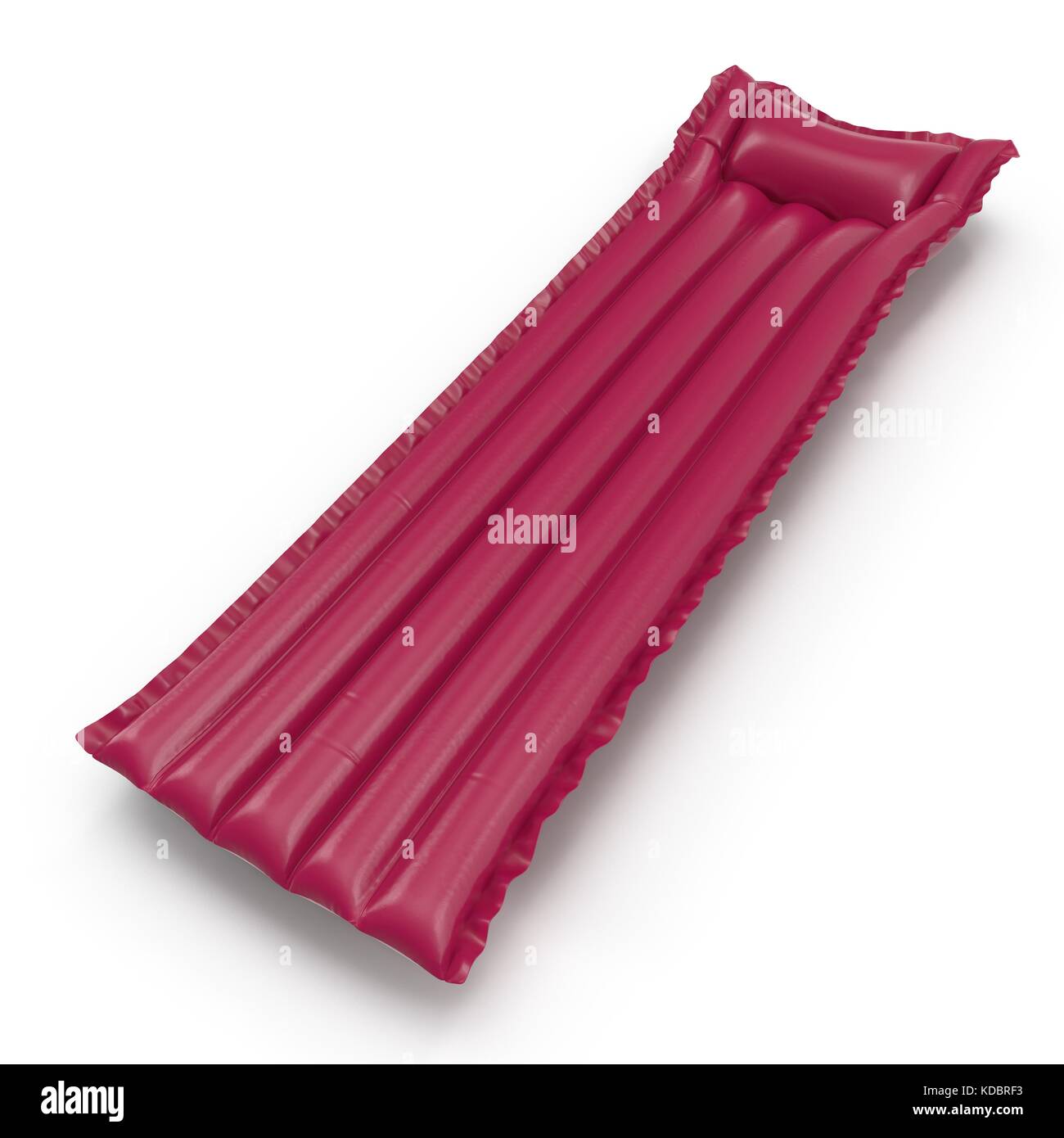 Red floating pool raft isolated on white background Stock Photo - Alamy