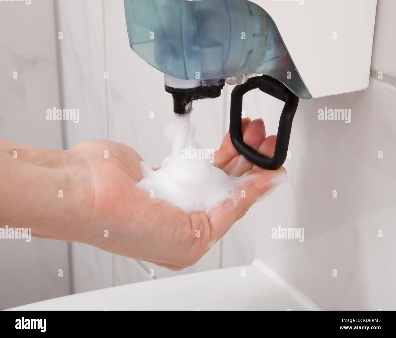 White soap dispenser in hi-res stock photography and images - Alamy