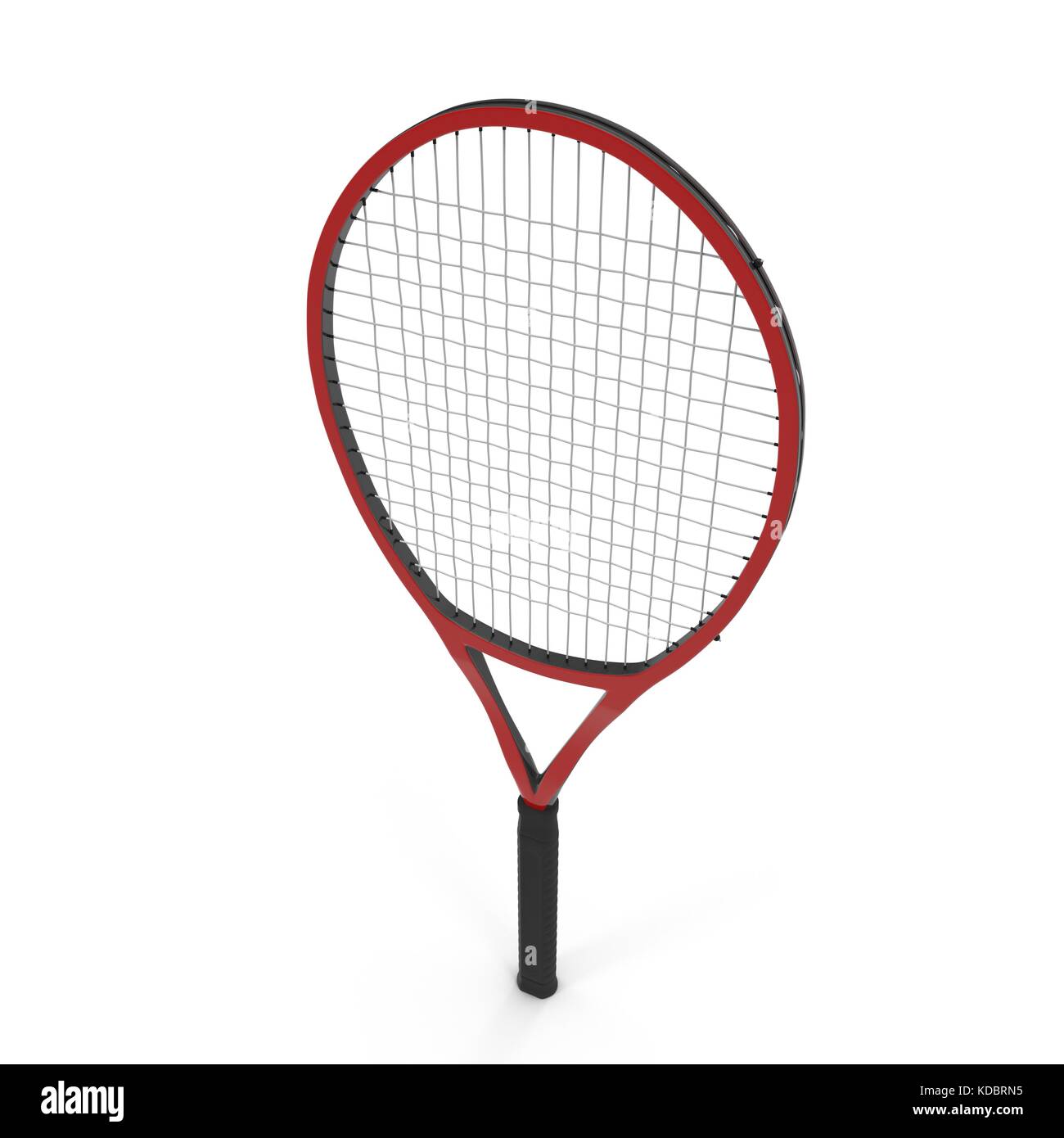 Red tennis racket isolated white background Stock Photo - Alamy