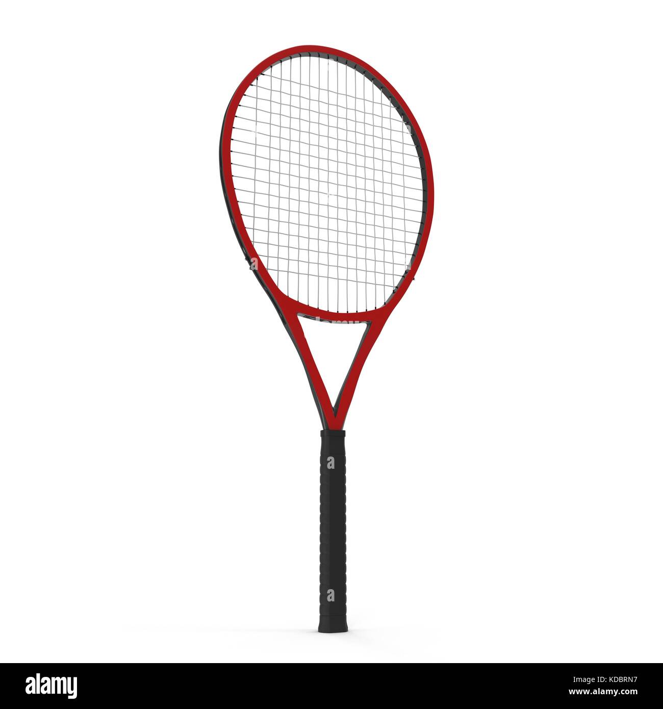 Red tennis racket isolated white background Stock Photo - Alamy