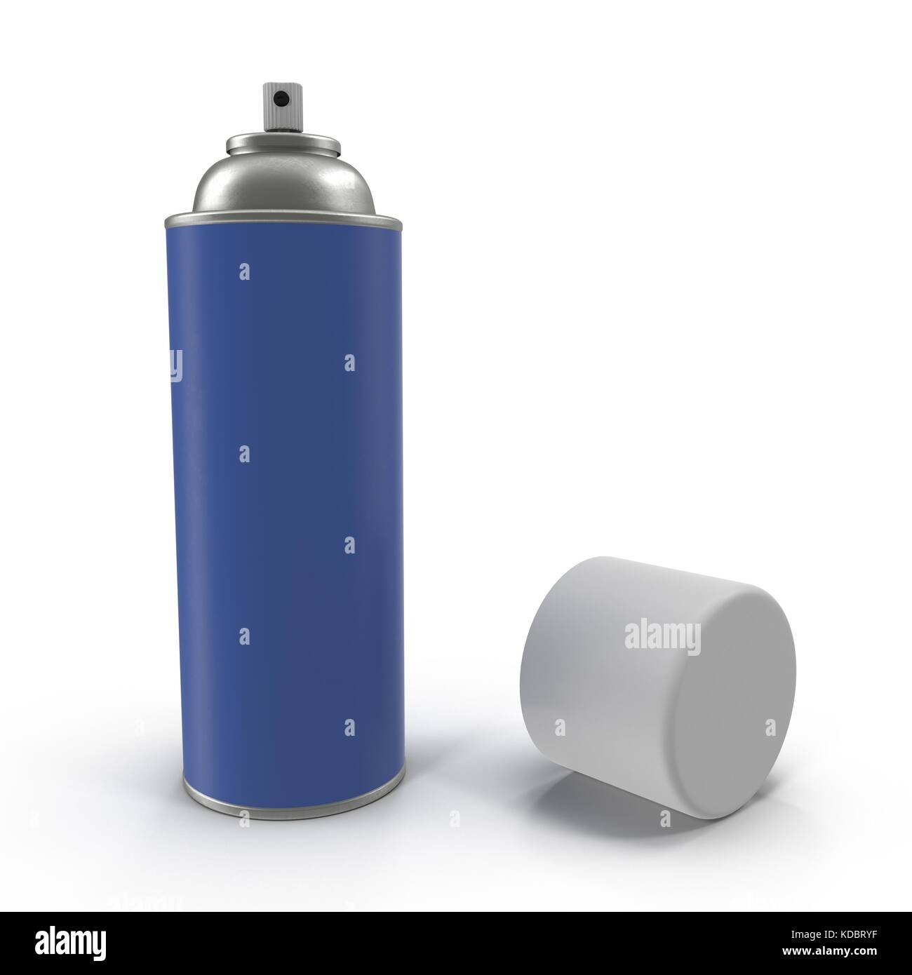 Blue Aerosol Spray Metal Bottle Can Stock Photo - Alamy