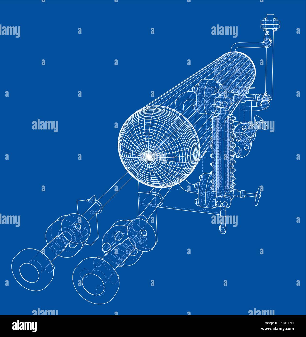 Wire-frame industrial equipment Stock Vector Image & Art - Alamy