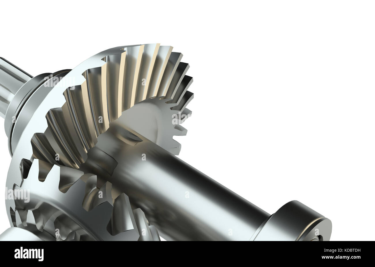 Cog gears mechanism concept. 3d illustration Stock Photo - Alamy