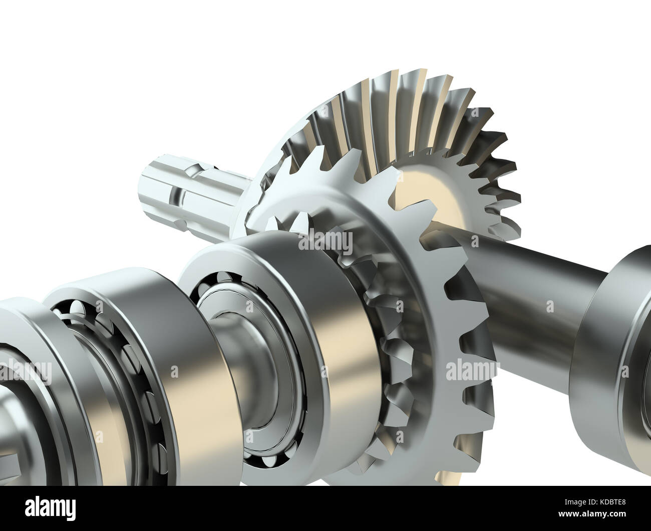 Cog gears mechanism concept. 3d illustration Stock Photo - Alamy