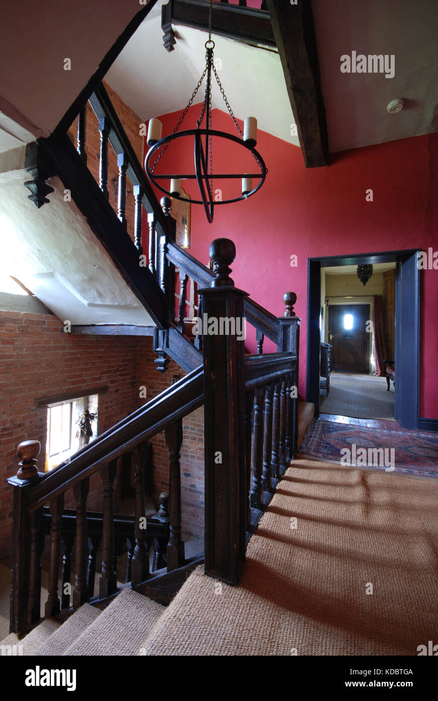 Old wooden staircase hi-res stock photography and images - Alamy