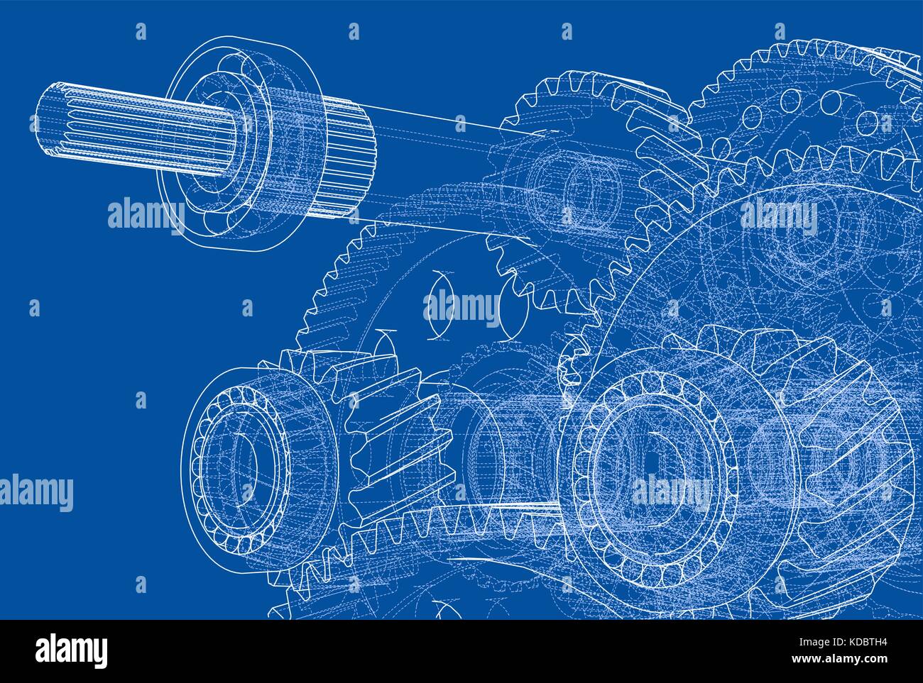 Gearbox sketch. Vector Stock Vector Image & Art - Alamy
