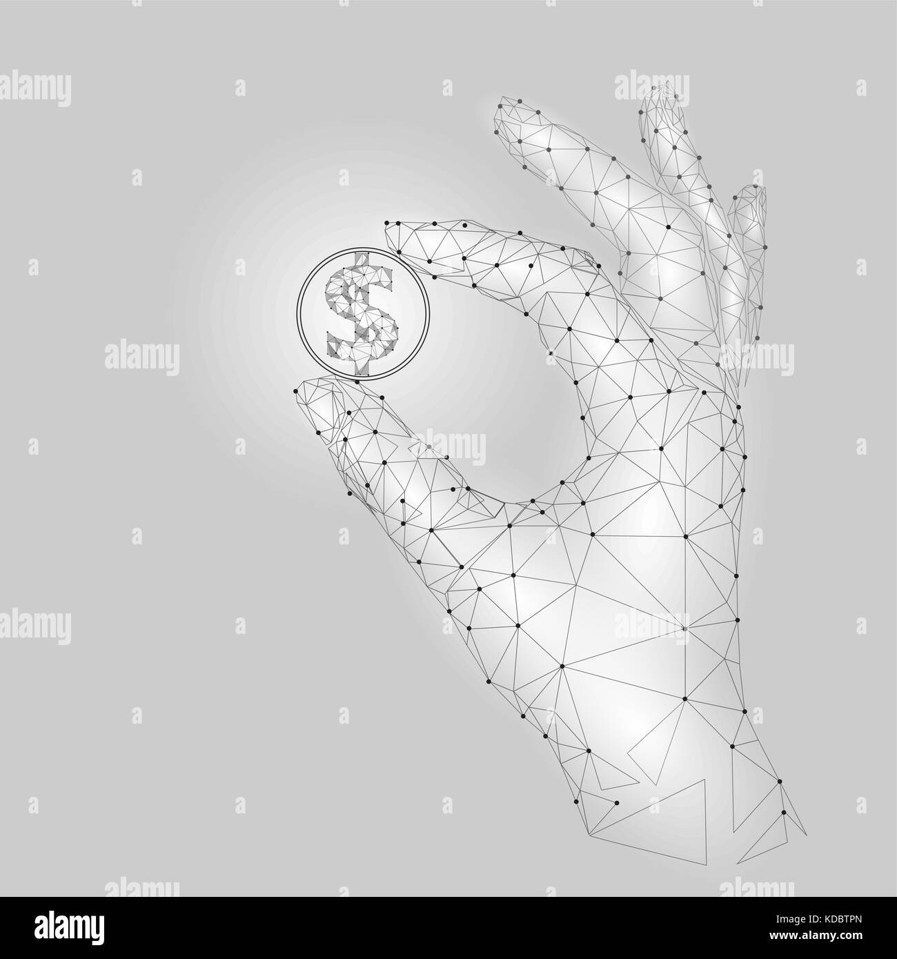 Hand point money bill Black and White Stock Photos & Images - Alamy