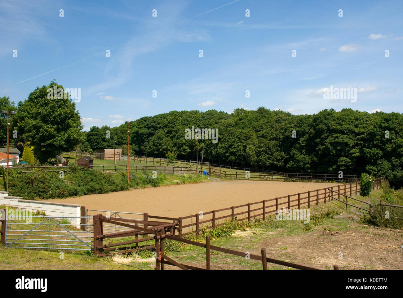 elevated photograph of a horse manege Stock Photo - Alamy