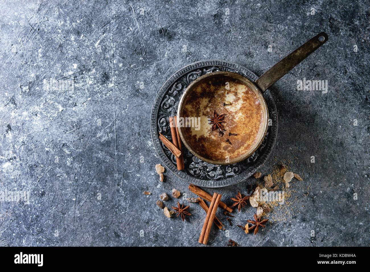 Masala chai with ingredients Stock Photo - Alamy