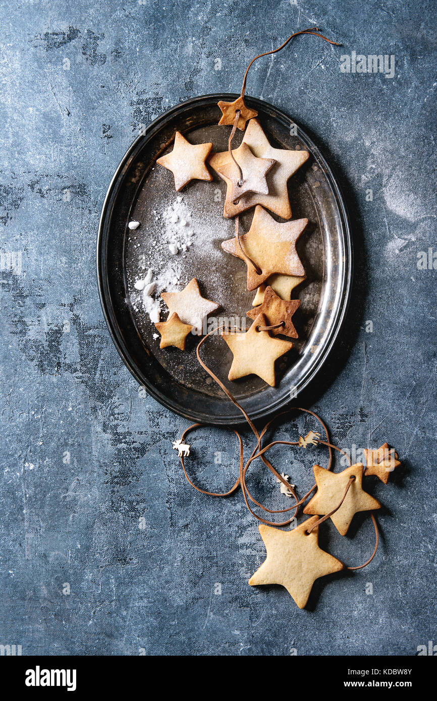 Christmas star shape sugar cookies Stock Photo - Alamy