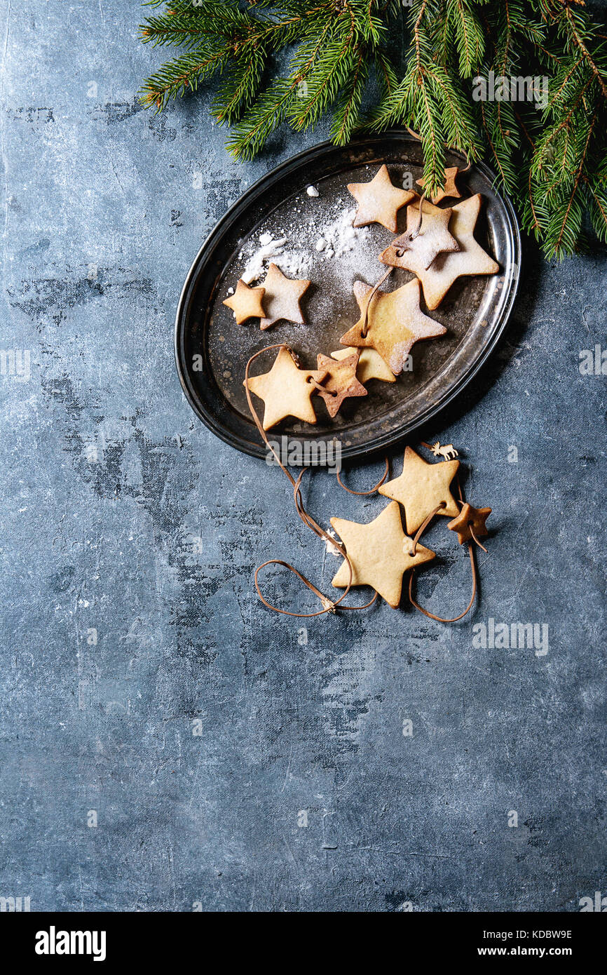 Christmas star shape sugar cookies Stock Photo - Alamy