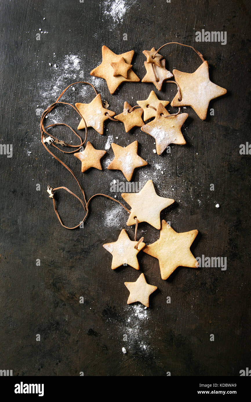 Christmas star shape sugar cookies Stock Photo - Alamy
