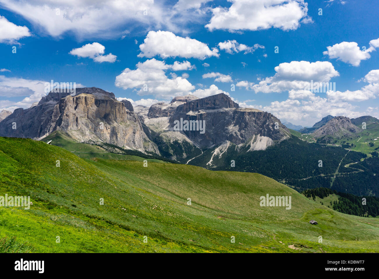 Beautiful summer mountain landscape. Dolomites. Italy Stock Photo - Alamy