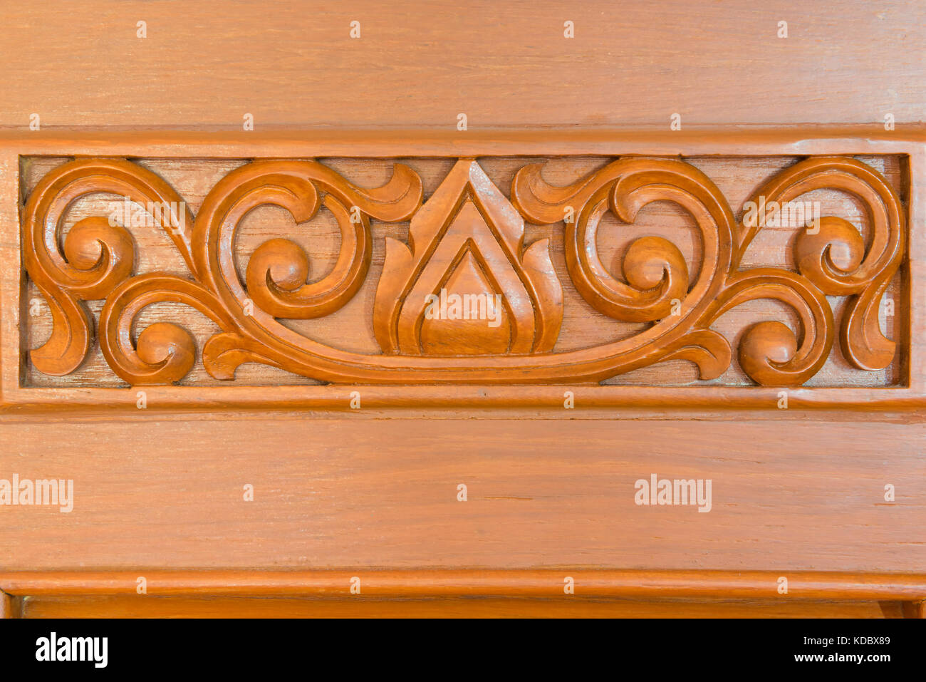 wooden door with carving of handmade close-up pattern Stock Photo - Alamy