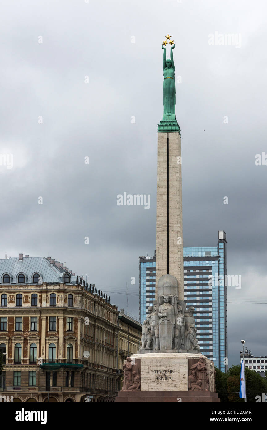 Freedom Monument Riga Latvia Stock Photo - Alamy