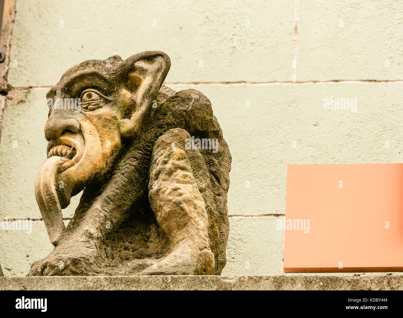 Stone gargoyle, Michalska Street,Old Town Bratislava, Slovakia Stock ...