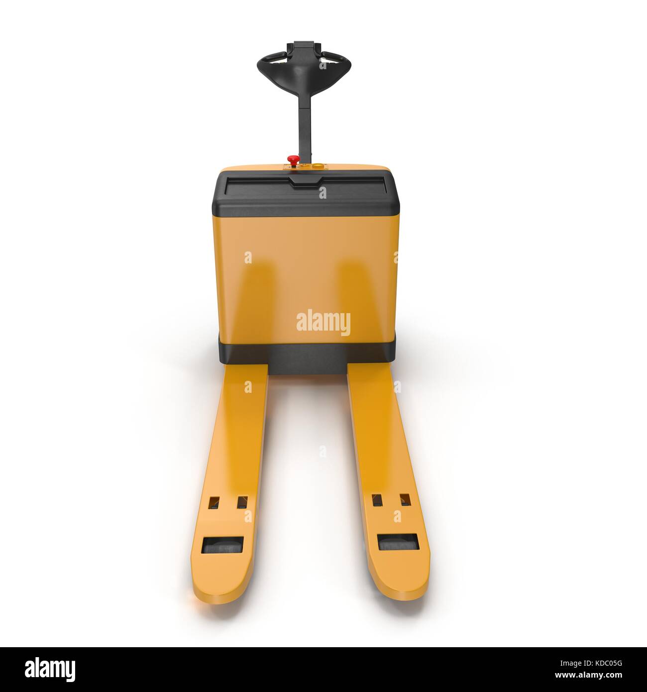 Pallet jack lifting wooden crate hi-res stock photography and images ...
