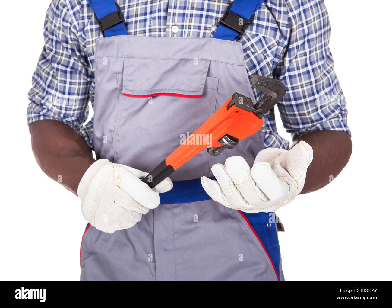 Black and red pipe wrench hi-res stock photography and images - Alamy