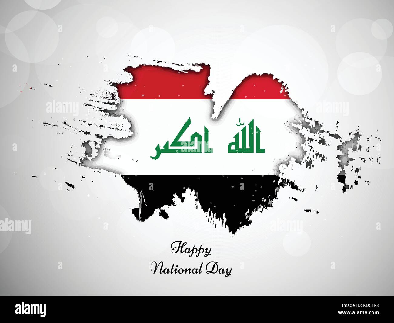 illustration of Iraq National Day Background Stock Vector Image & Art ...