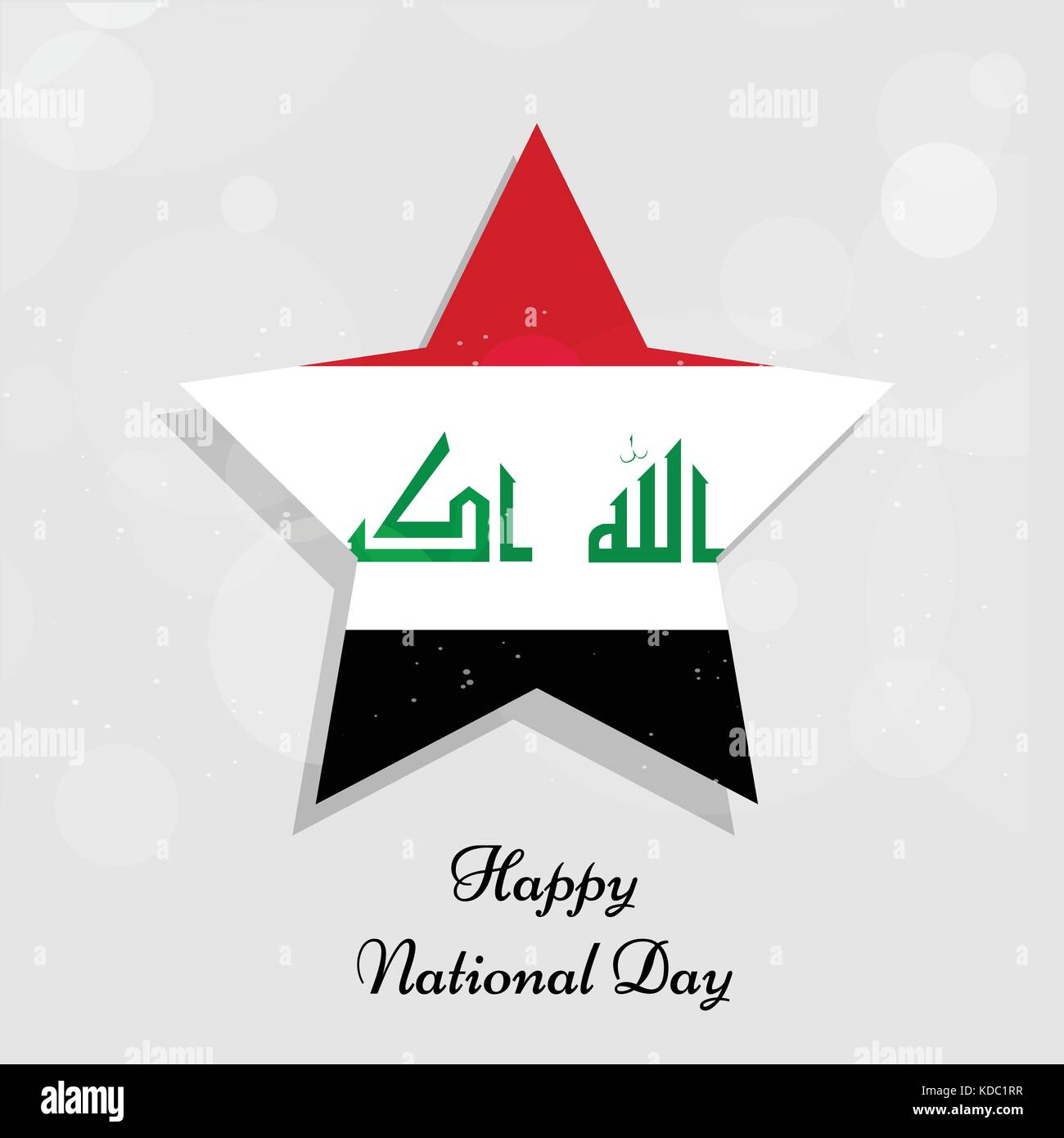 illustration of Iraq National Day Background Stock Vector Image & Art ...