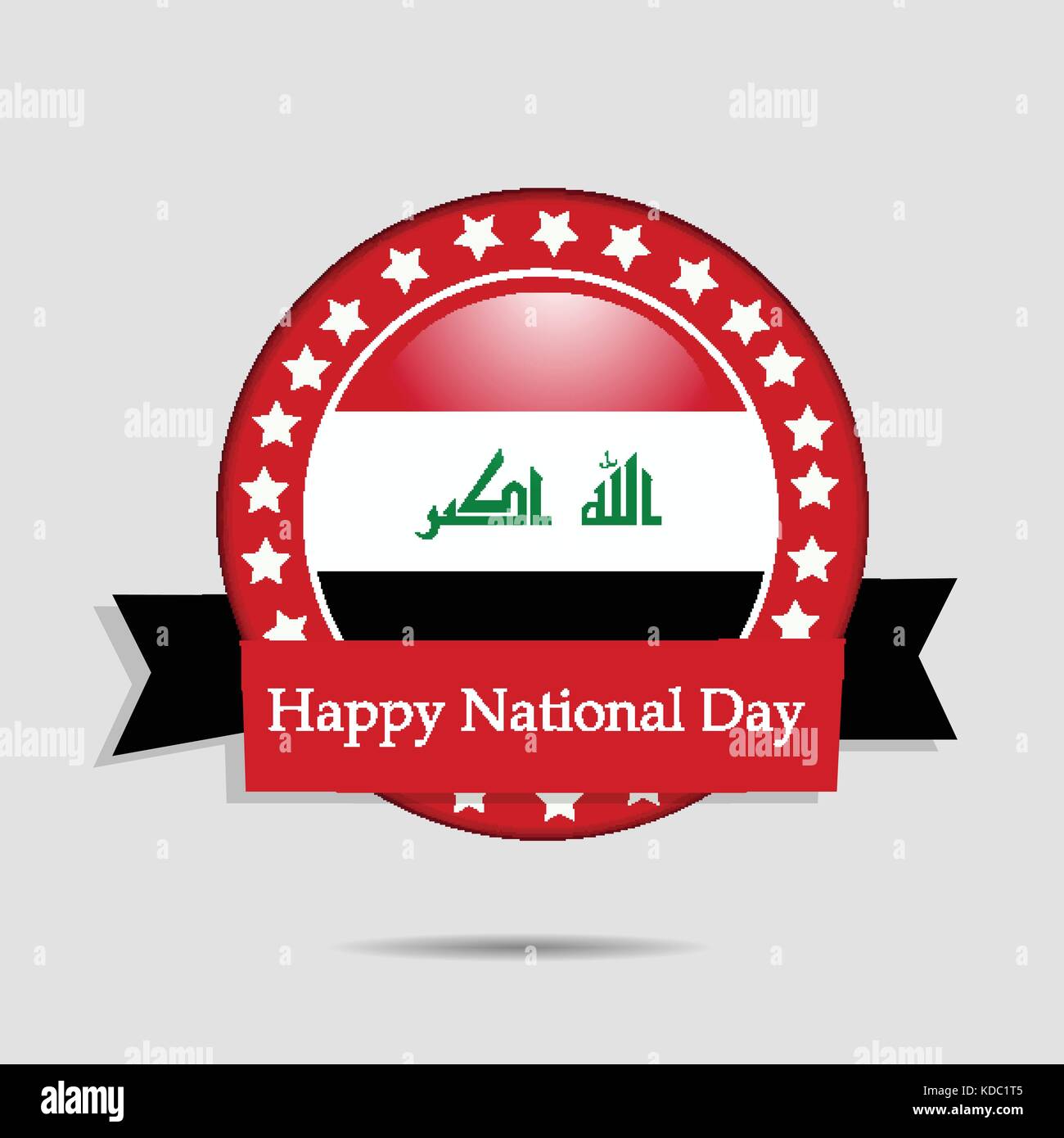 illustration of Iraq National Day Background Stock Vector Image & Art ...