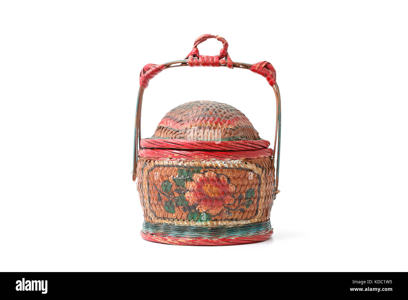 Old Traditional Chinese Bamboo Basket Stock Photo - Alamy