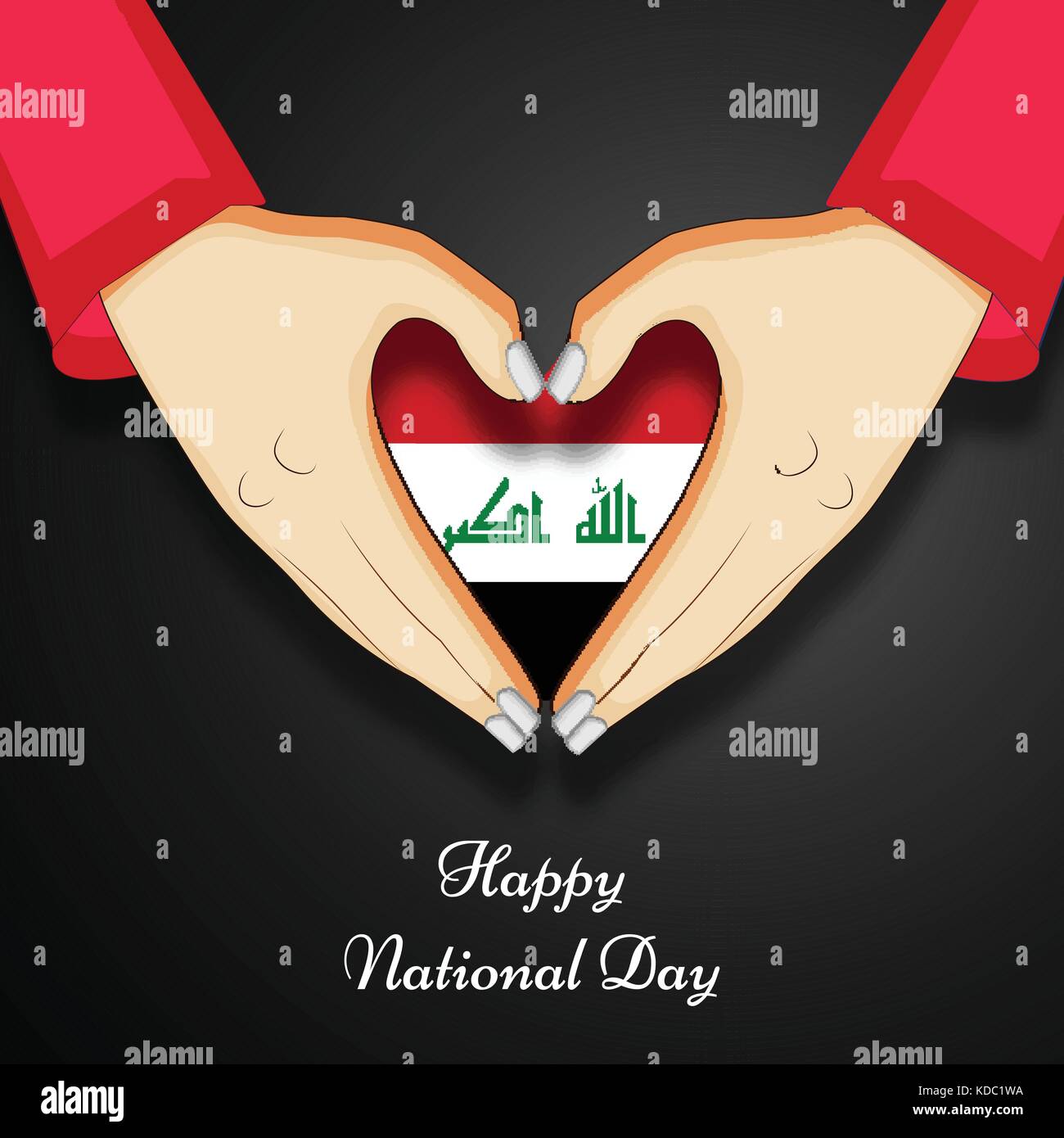 illustration of Iraq National Day Background Stock Vector Image & Art ...