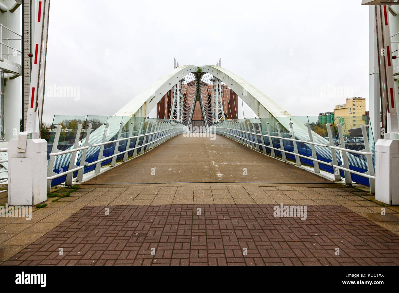 Quay West, a bronze curtain glazed office building next to The Salford ...