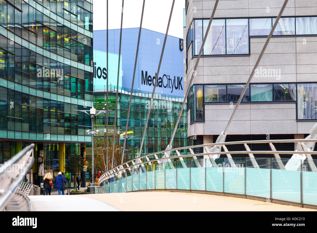 BBC TV studios at Media City UK on the banks of the Manchester Ship ...