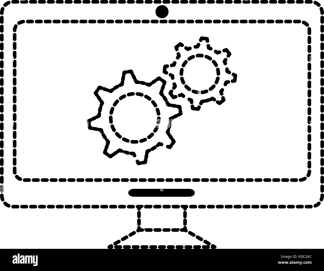 Digital communication tools vector vectors Black and White Stock Photos ...